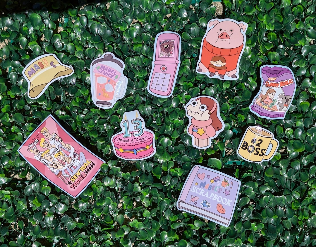 Mabel Pines - Gravity Falls Sticker Pack - 10 Pc - Etsy