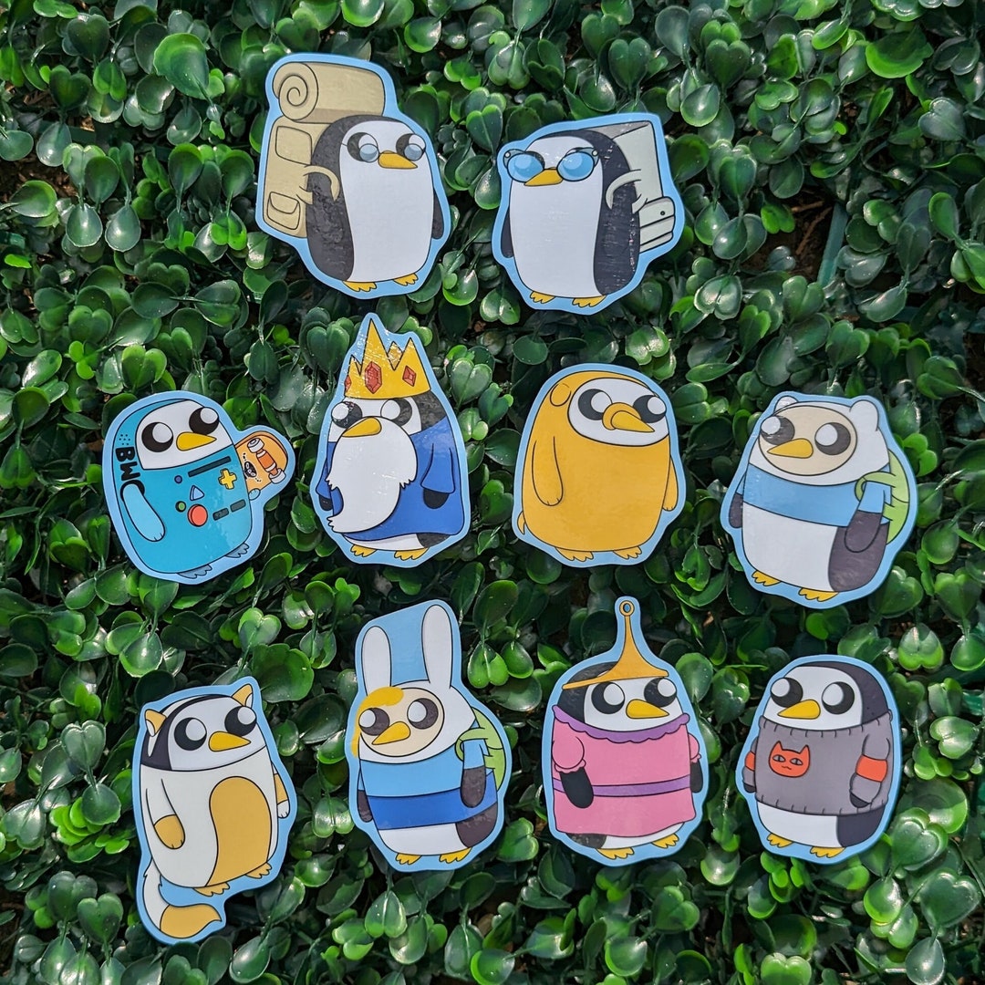Gunter Dressed as Characters From Adventure Time - Sticker Pack - 10 Pc ...