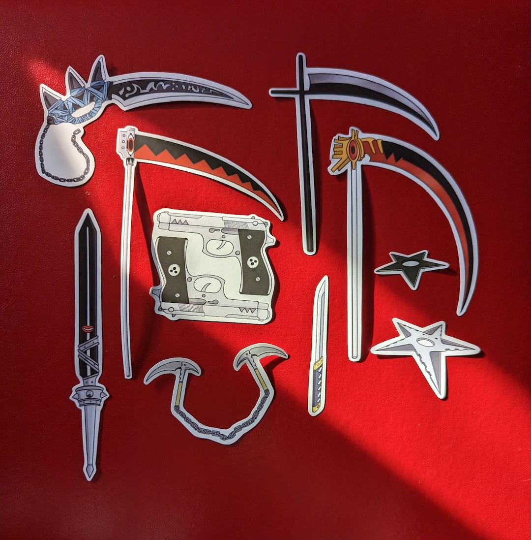 Soul Eater Weapons Sticker Pack - 10 Pc - Etsy