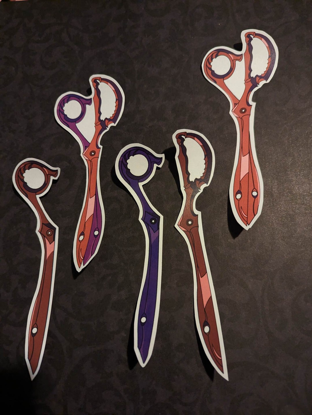 Kill La Kill Scissor Blade Weapon Sticker Pack - 5 Pc - Etsy