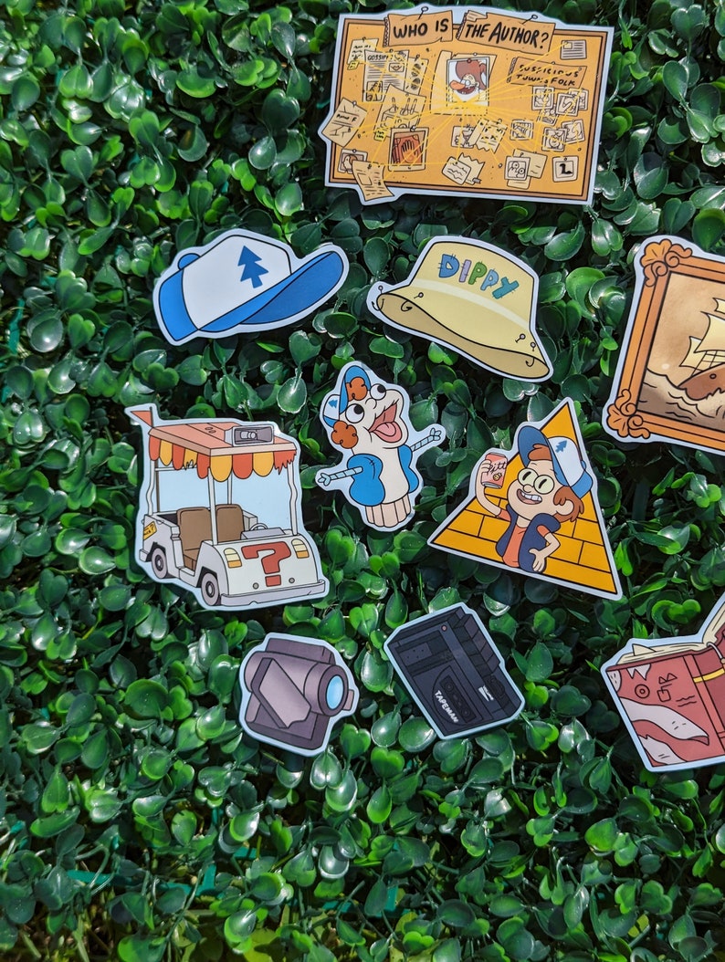 Dipper Pines - Gravity Falls Sticker Pack - 10 Pc - Etsy
