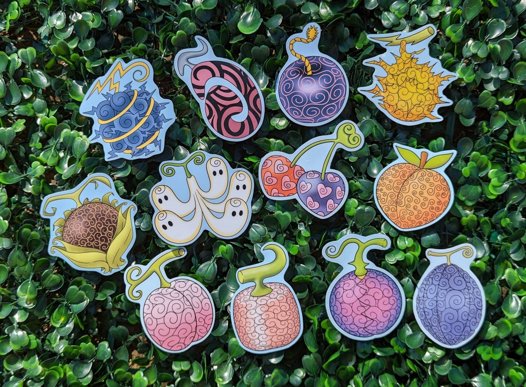 Devil Fruit Part 2 One Piece Sticker Pack - 12pc - Etsy