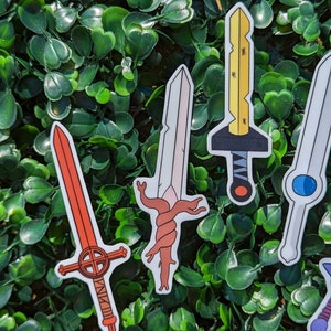 Adventure Time Sword Sticker Pack - 6 Pc - Etsy