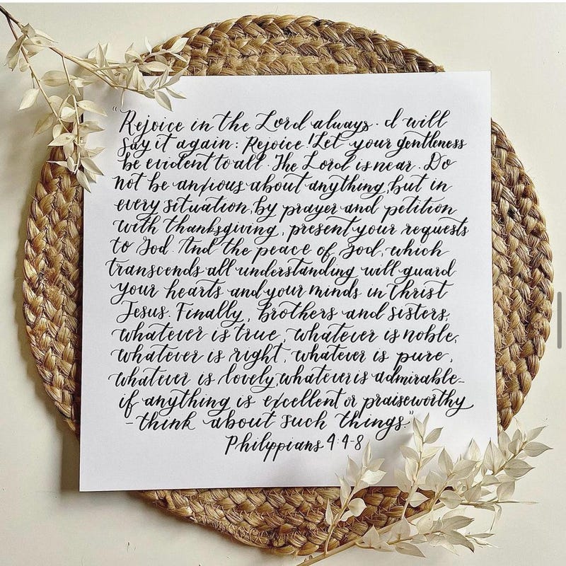 Calligraphy Verses - Etsy UK
