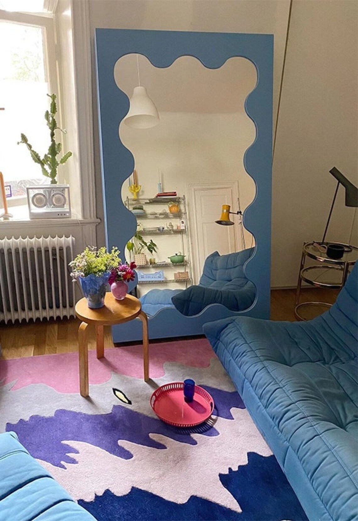 Evile Face Hand Tufted Rug in New Zealand Wool Designer Hand Tufted ...