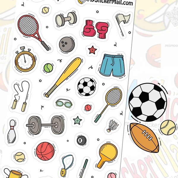 Sports Scrapbook Stickers - Etsy
