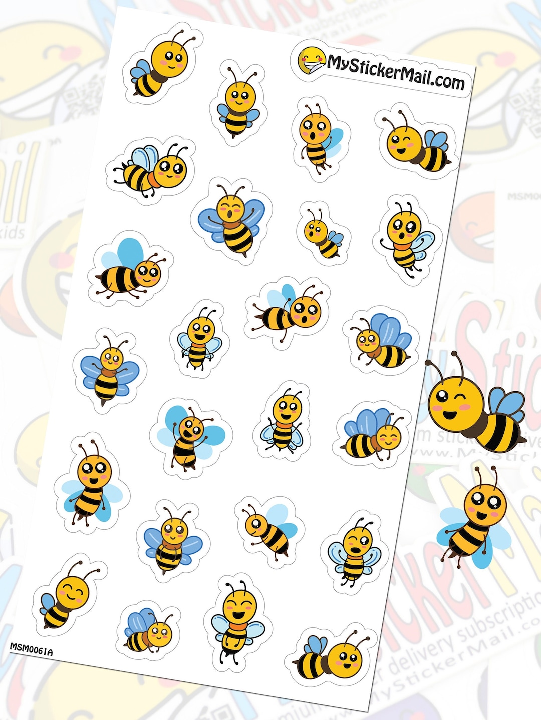 Busy Bee Stickers Cute Bee Stickers Bees Scrapbook Stickers Outdoor ...