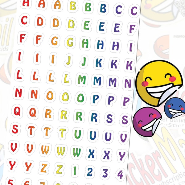 Abc Sticker - Etsy