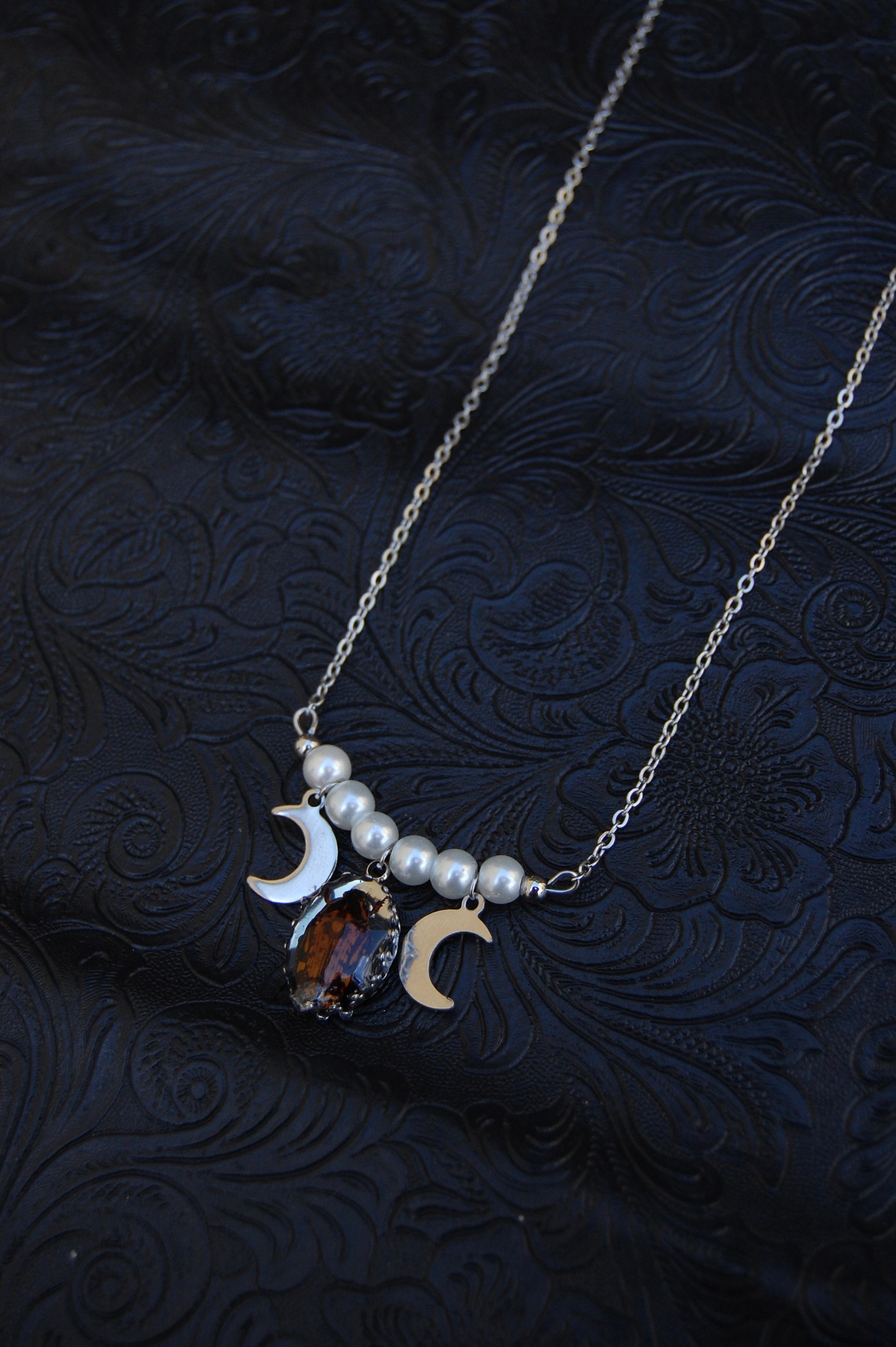 Triple Moon Scarab Necklace, Entomology, Curiosities, Witch, Victorian ...