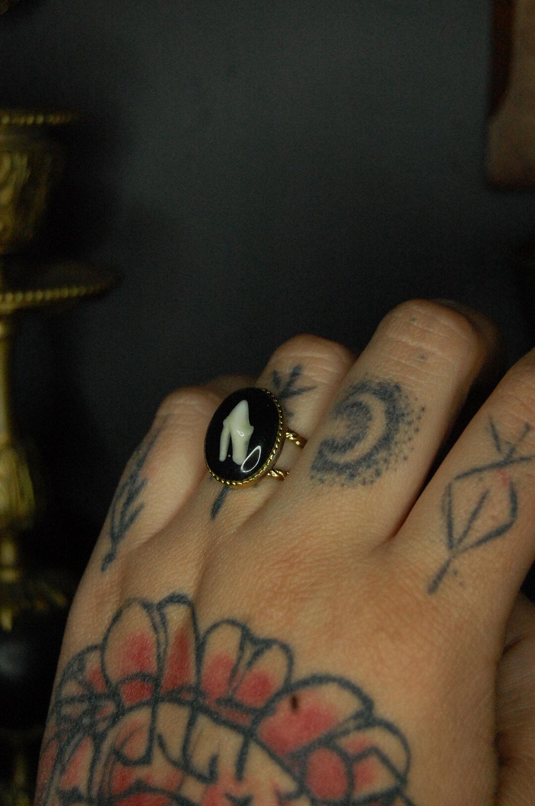 Fox Tooth Ring, Victorian, Taxidermy, Curiosities, Osteology - Etsy