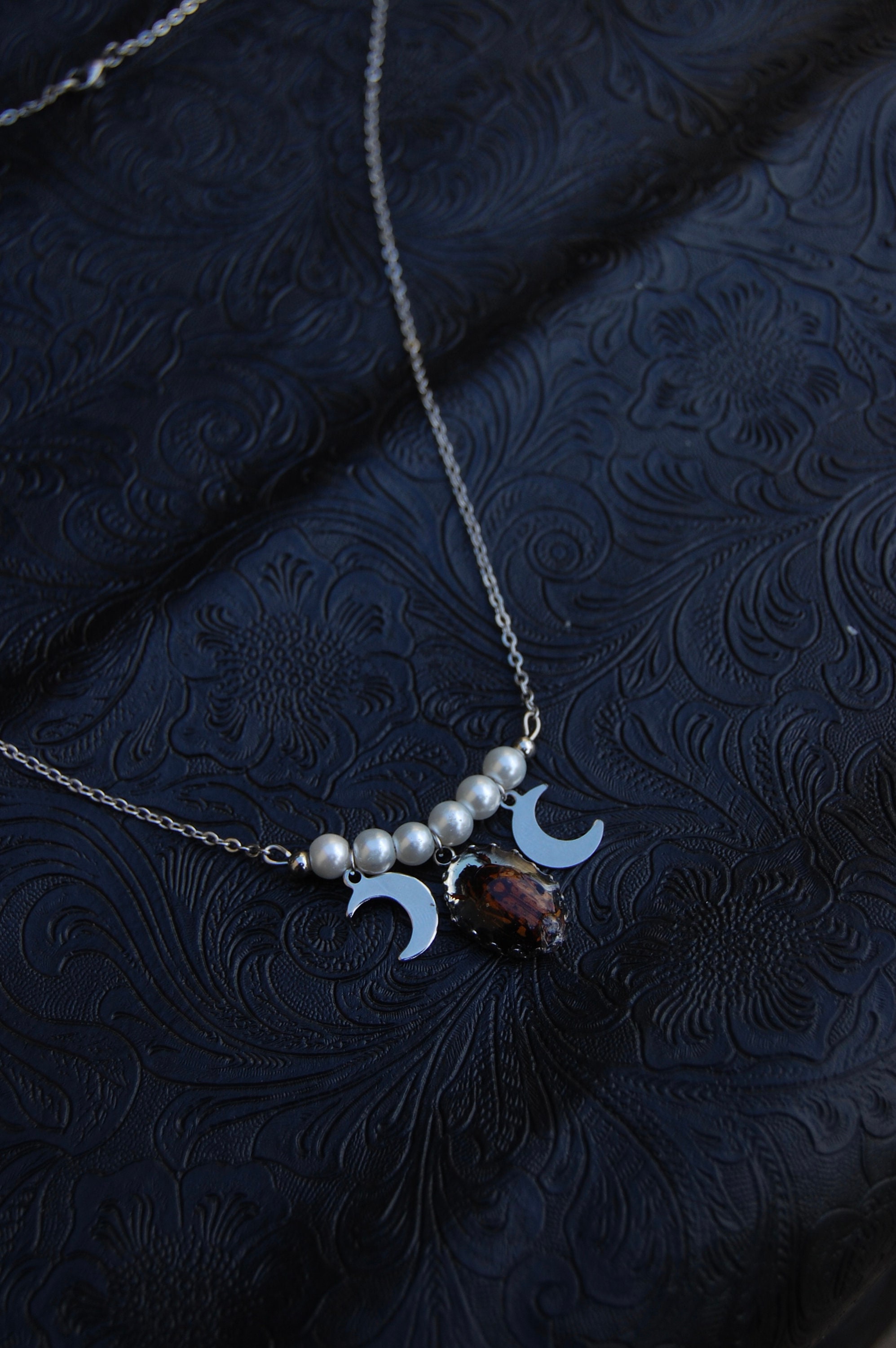 Triple Moon Scarab Necklace, Entomology, Curiosities, Witch, Victorian ...