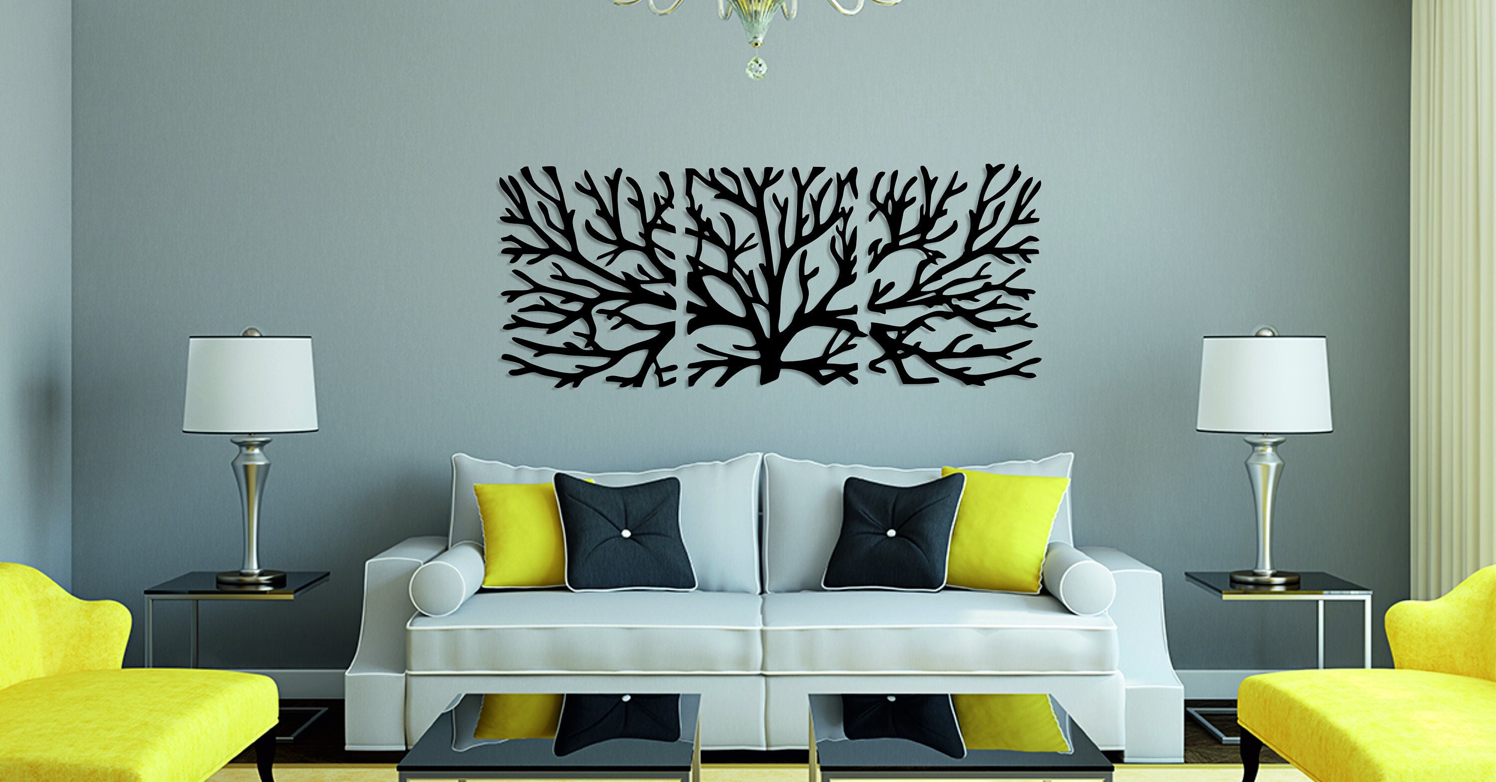 Ivy Tree,tree Themed Metal Wall Decor,tree Metal Wall Art,natural Art ...