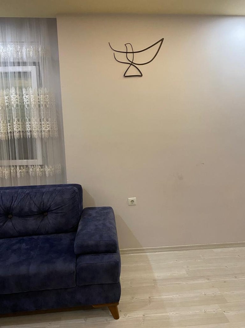 Iron Bird, Wire Seagull, Wire Mural, Nature Decoration, Bird Silhouette ...