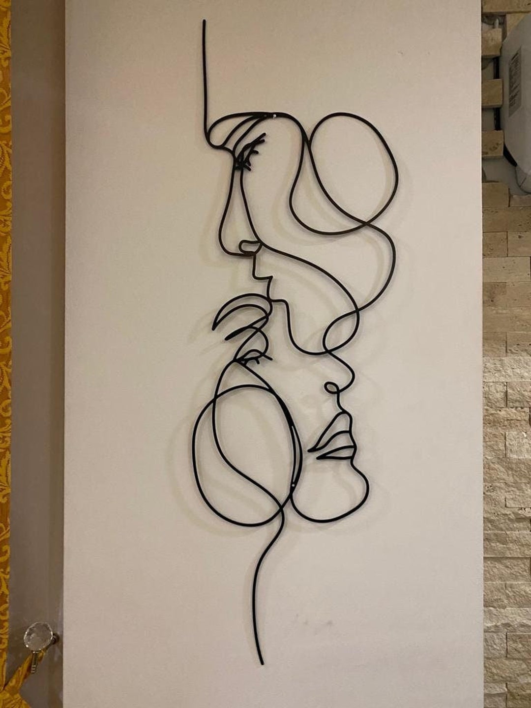 Metal Faces Wall Art,metal Wall Art,metal Wall Decor, Abstract Home ...