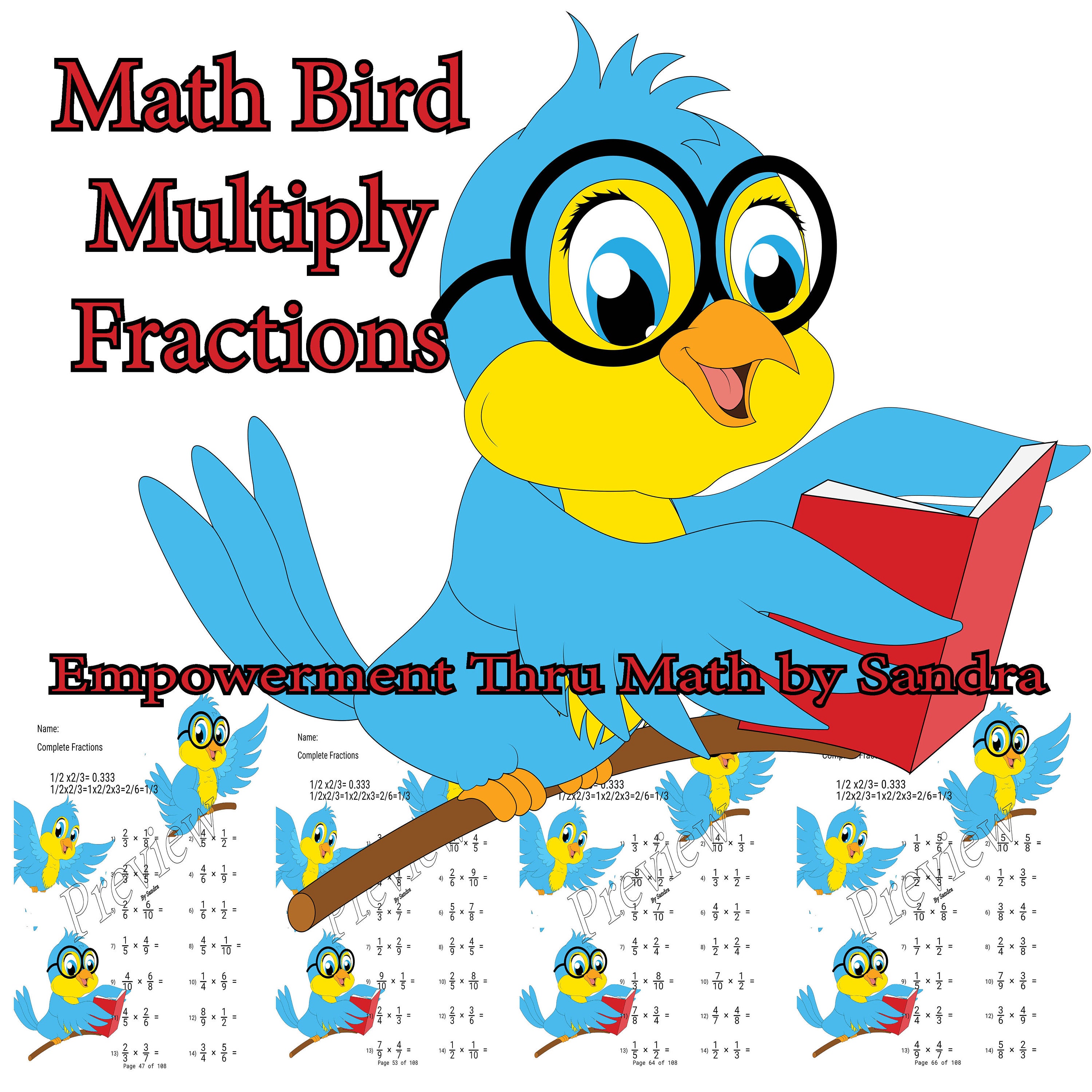 Multiplying Fractions Clipart