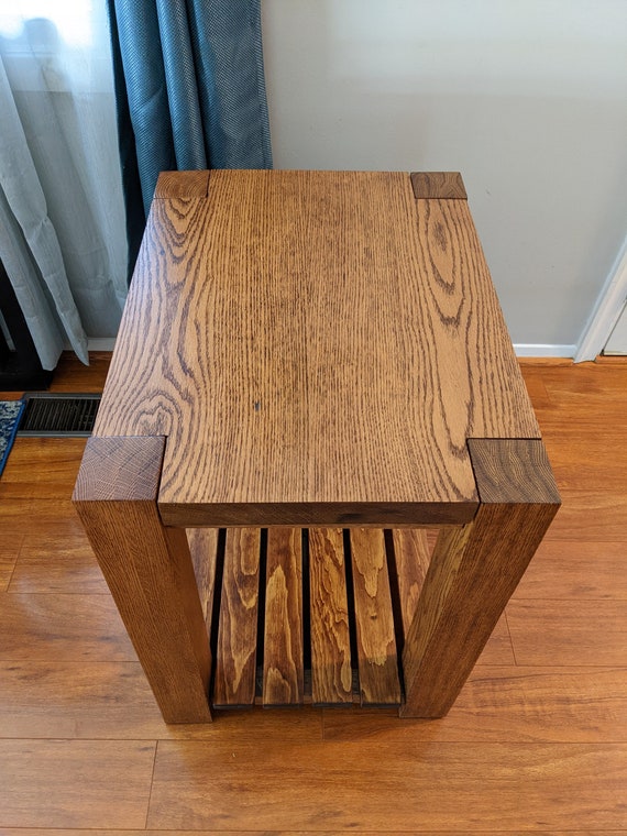 Solid Hardwood End Table - Etsy