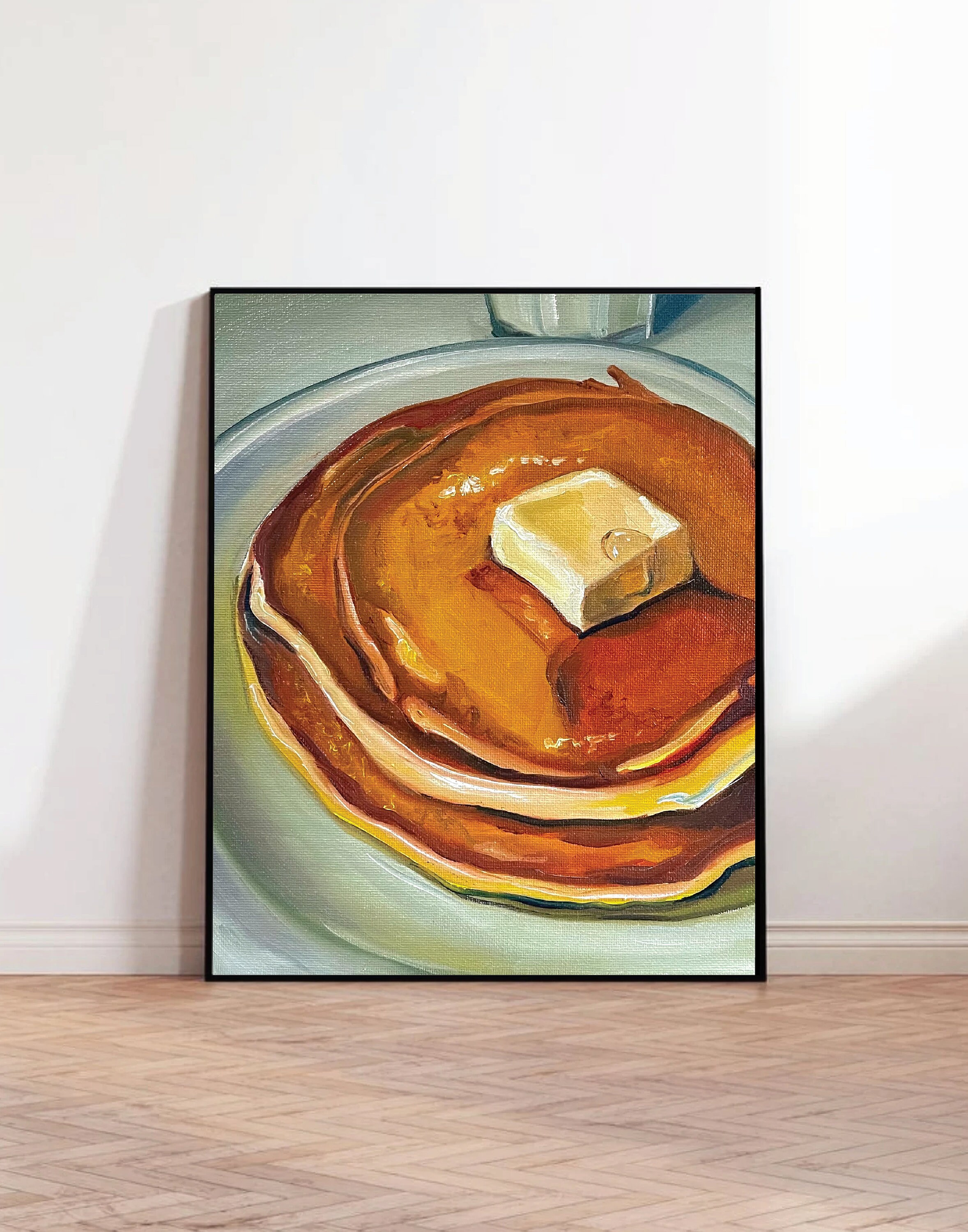 Pancakes III Art Print: Food Art, Food Illustration, Food Painting ...