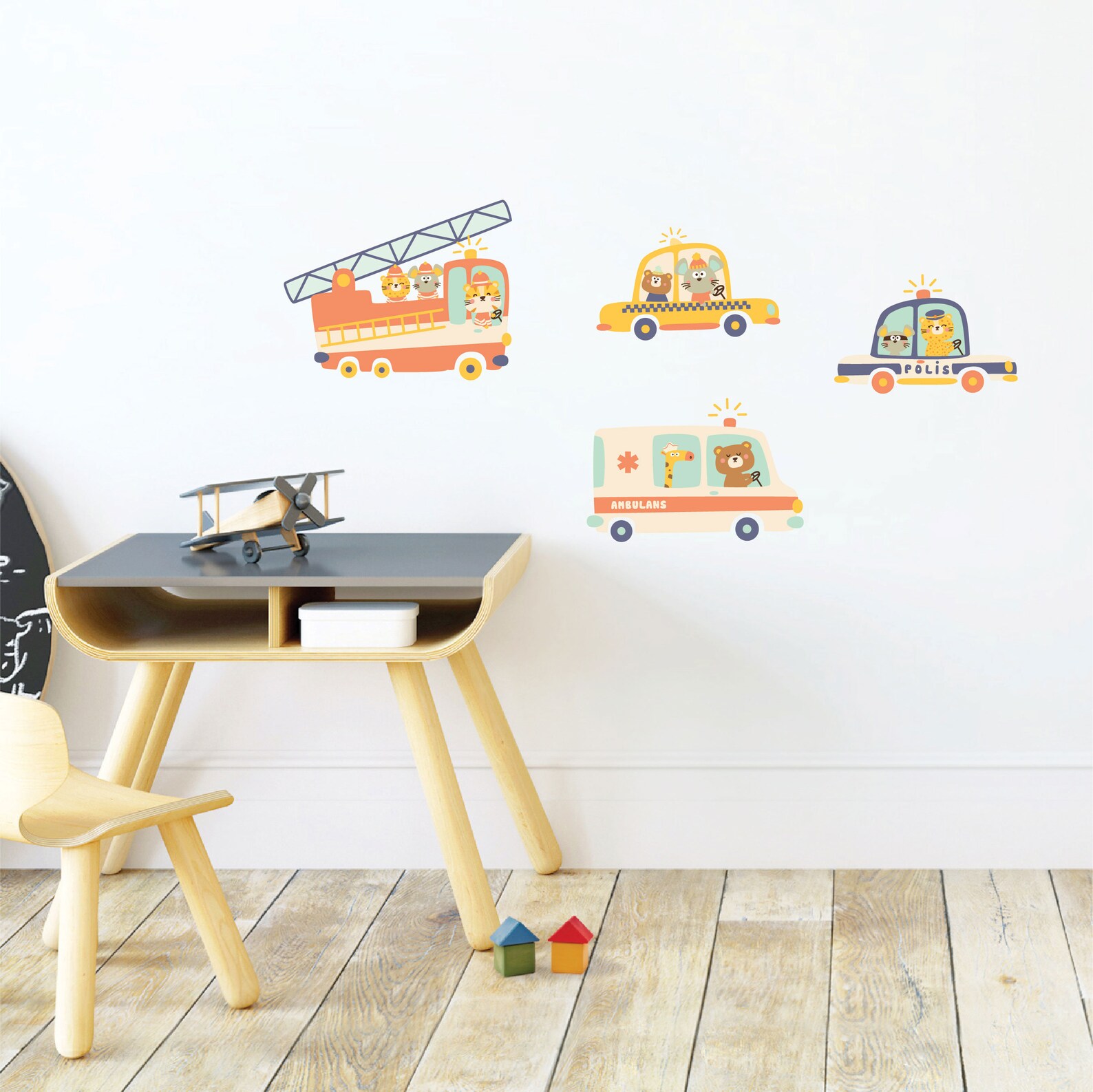 Emergency Vehicle Wall Sticker Rescue Vehicle Wall Decal - Etsy
