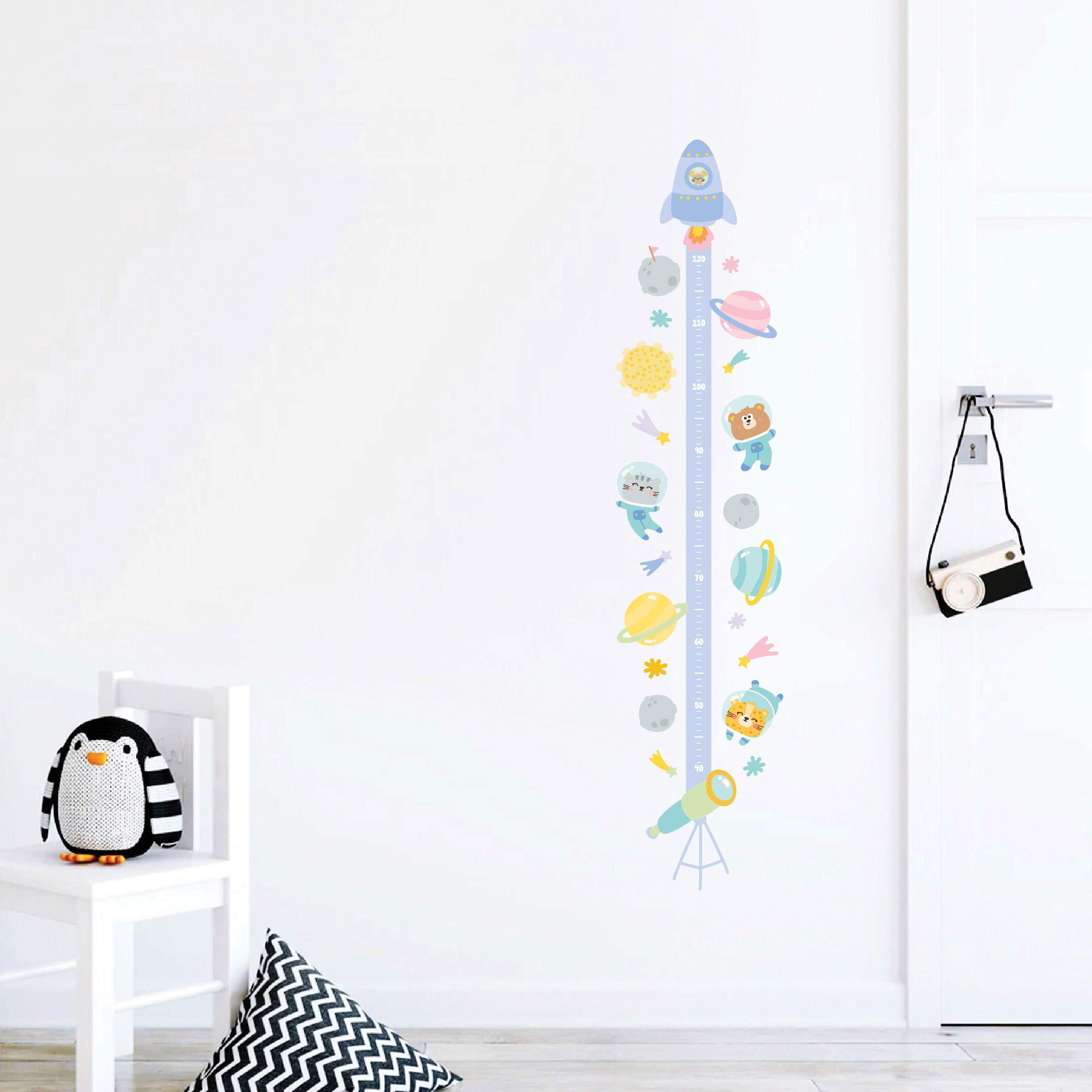 Space Travel Peel and Stick Height Chart Galaxy Wall Sticker - Etsy