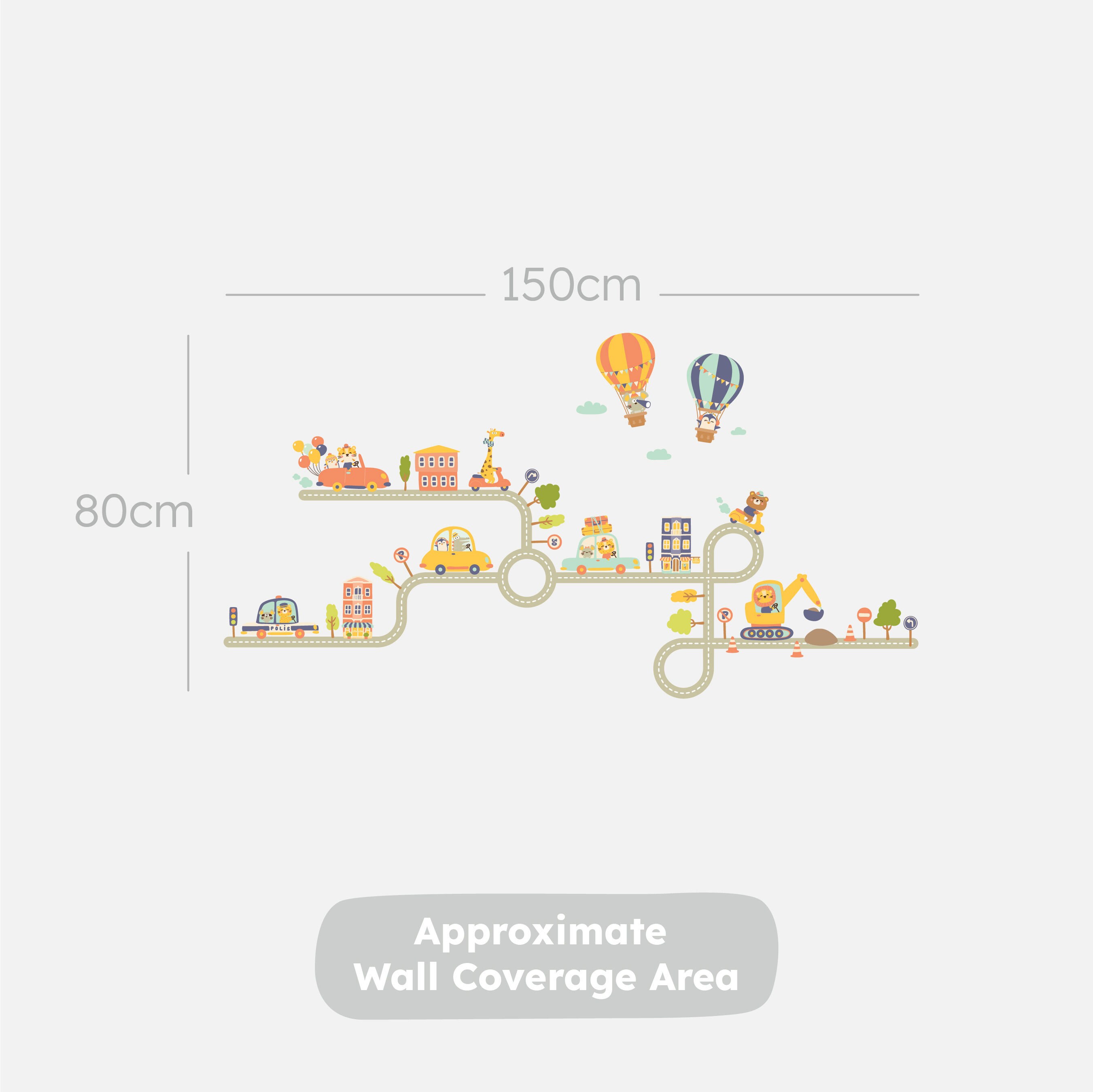 Traffic Wall Decal: City Transportation Sticker for Kid's Room - Etsy