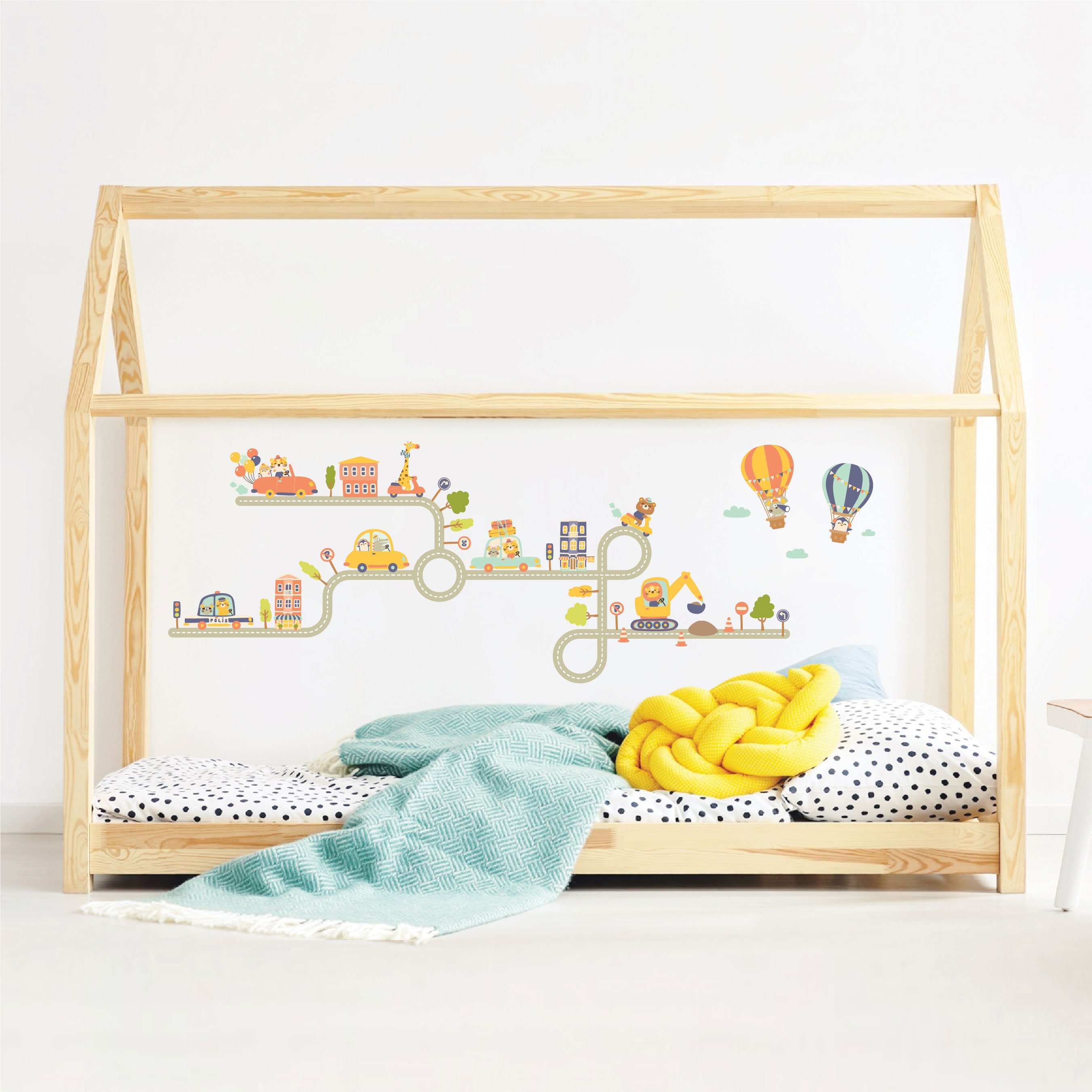 Traffic Wall Decal: City Transportation Sticker for Kid's Room - Etsy