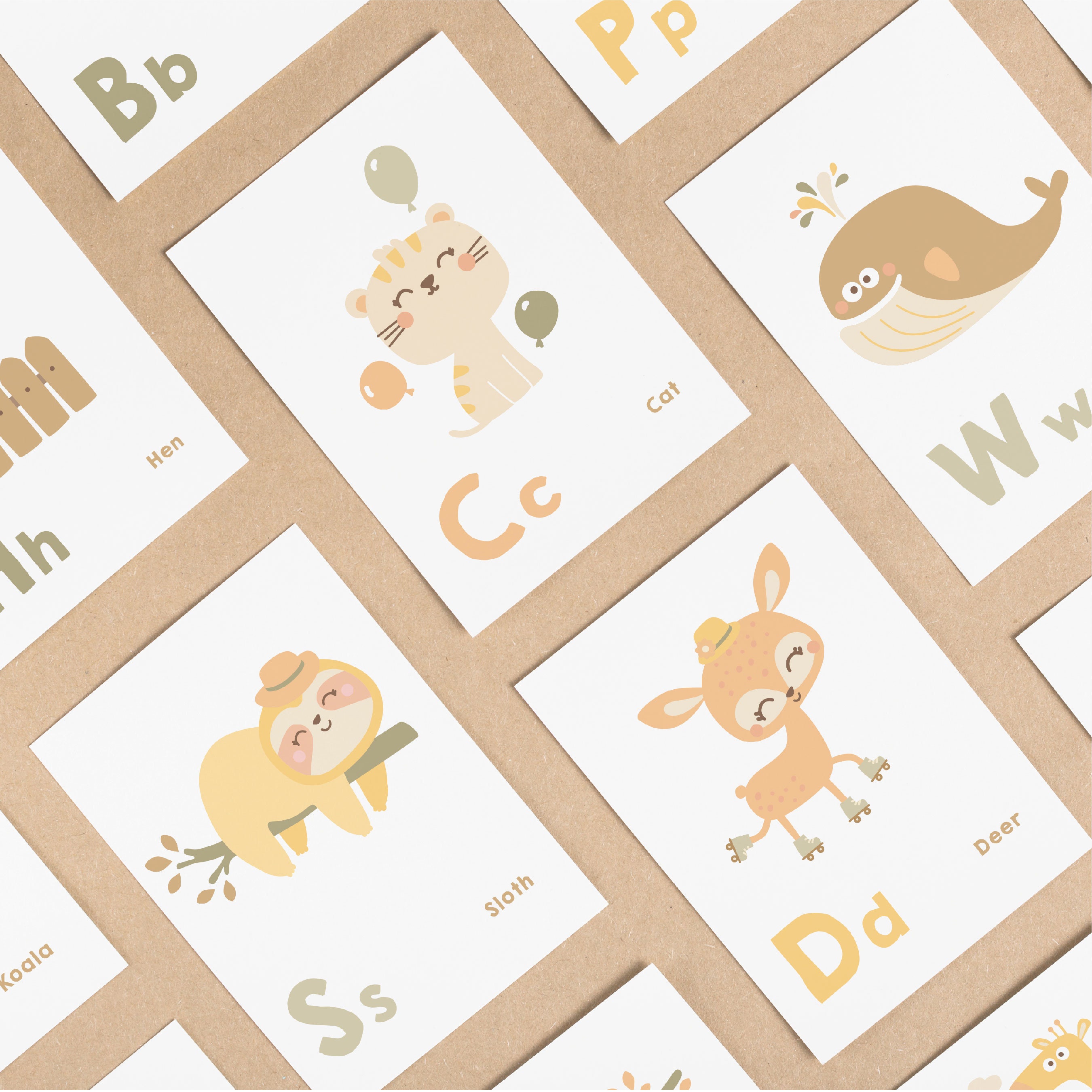 Printable Alphabet Flashcards, Educational Kids' Learning Digital ...