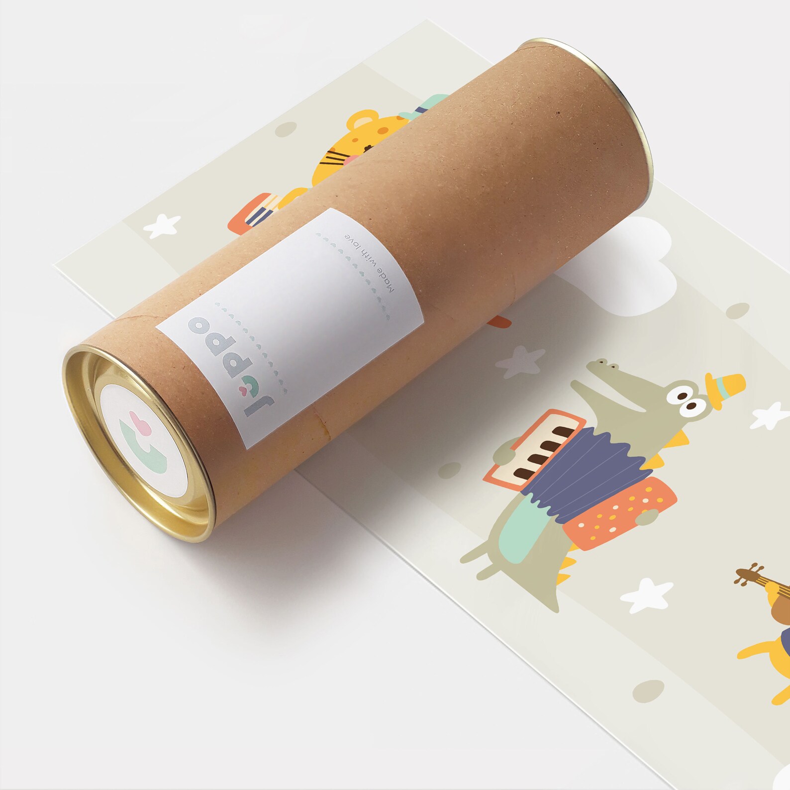 Cute Music Band Wall Border Sticker, Musician Animal Wall Border Decal ...