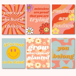 Groovy Classroom Inspirational Posters - Etsy
