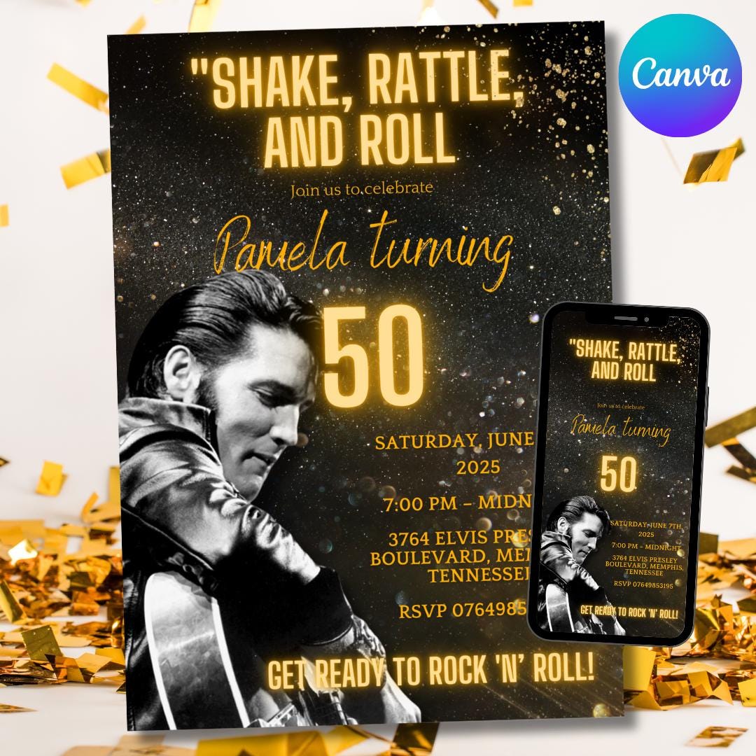 Shake It Up Invitations