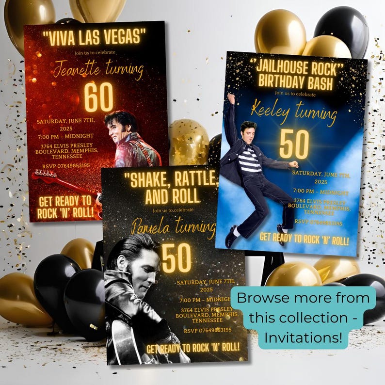 Elvis Presley Shake Rattle & Roll Welcome Sign and Poster, 20'' X 30 ...