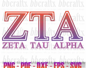 Zeta Tau Alpha Svg - Etsy