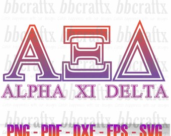 Alpha Xi Delta Svg - Etsy