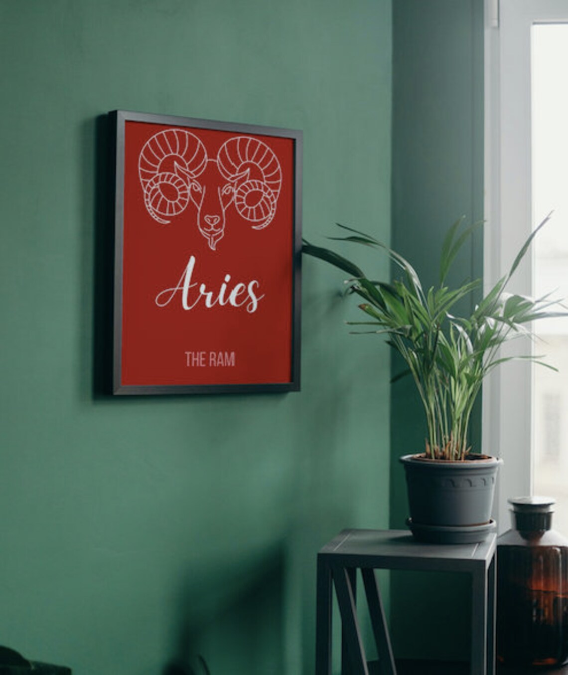 Aries Zodiac Print, Aries Zodiac Poster Print, Astrology Print, Zodiac ...