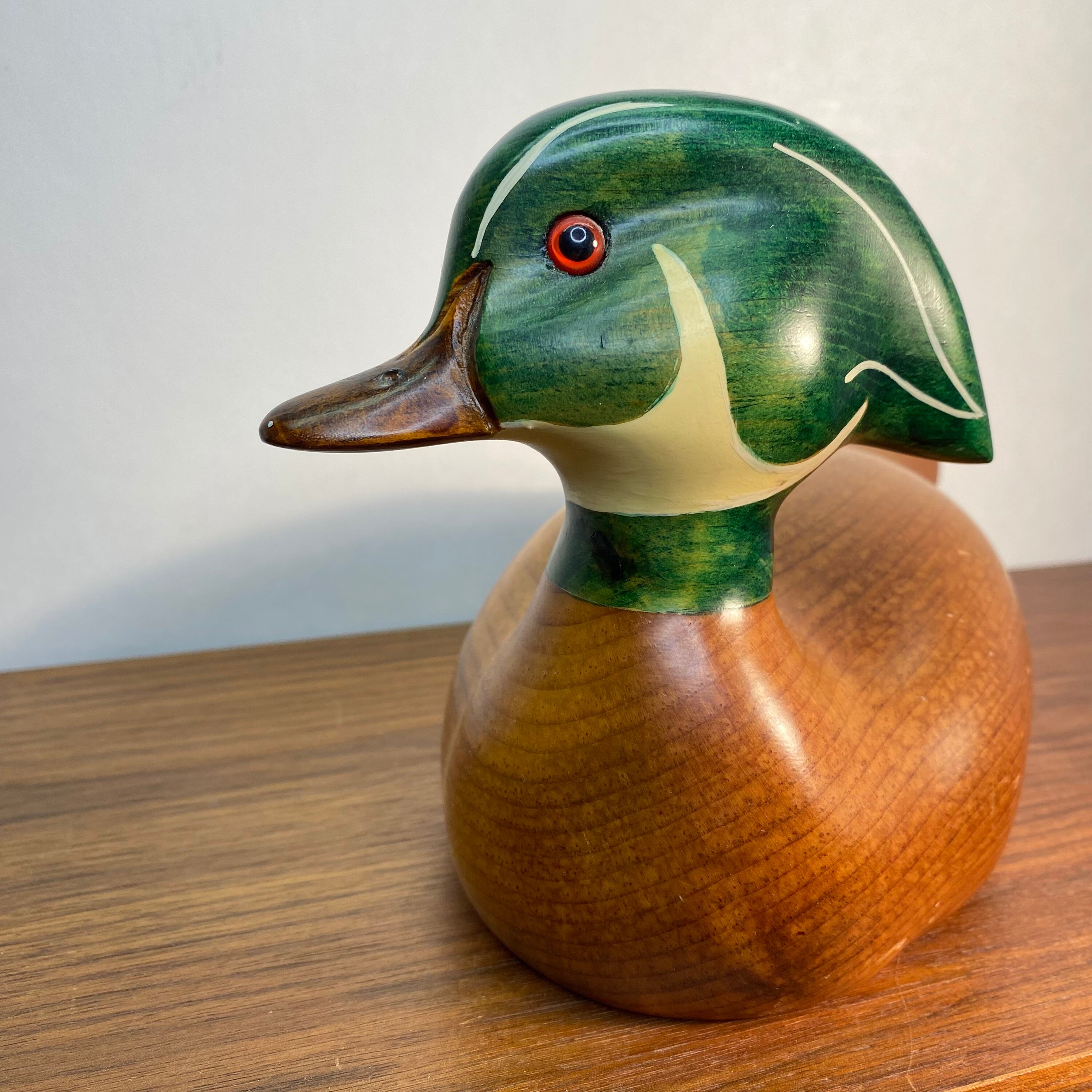 Vintage Country Traditions Wooden Duck Decoy by Ron Sadler - Etsy