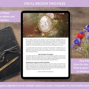 Life's Echoes: Legacy Journal – Fillable Digital Guided Journal for ...