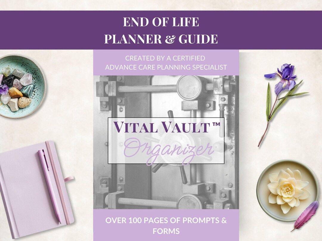 Vital Vault Organizer - Complete End-of-life Planning Guide & Organizer ...