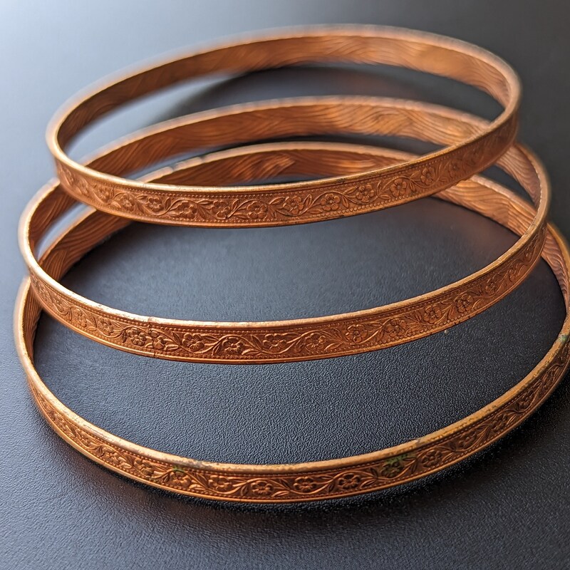 Copper Bangles - Etsy
