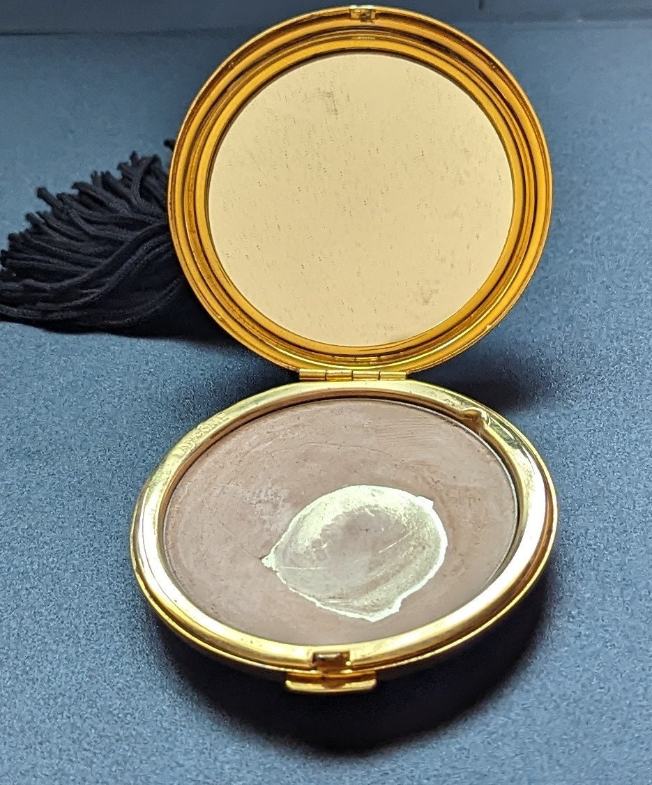 Lancome Black Enamel Compact, Black Tassel Mirror Powder Compact ...