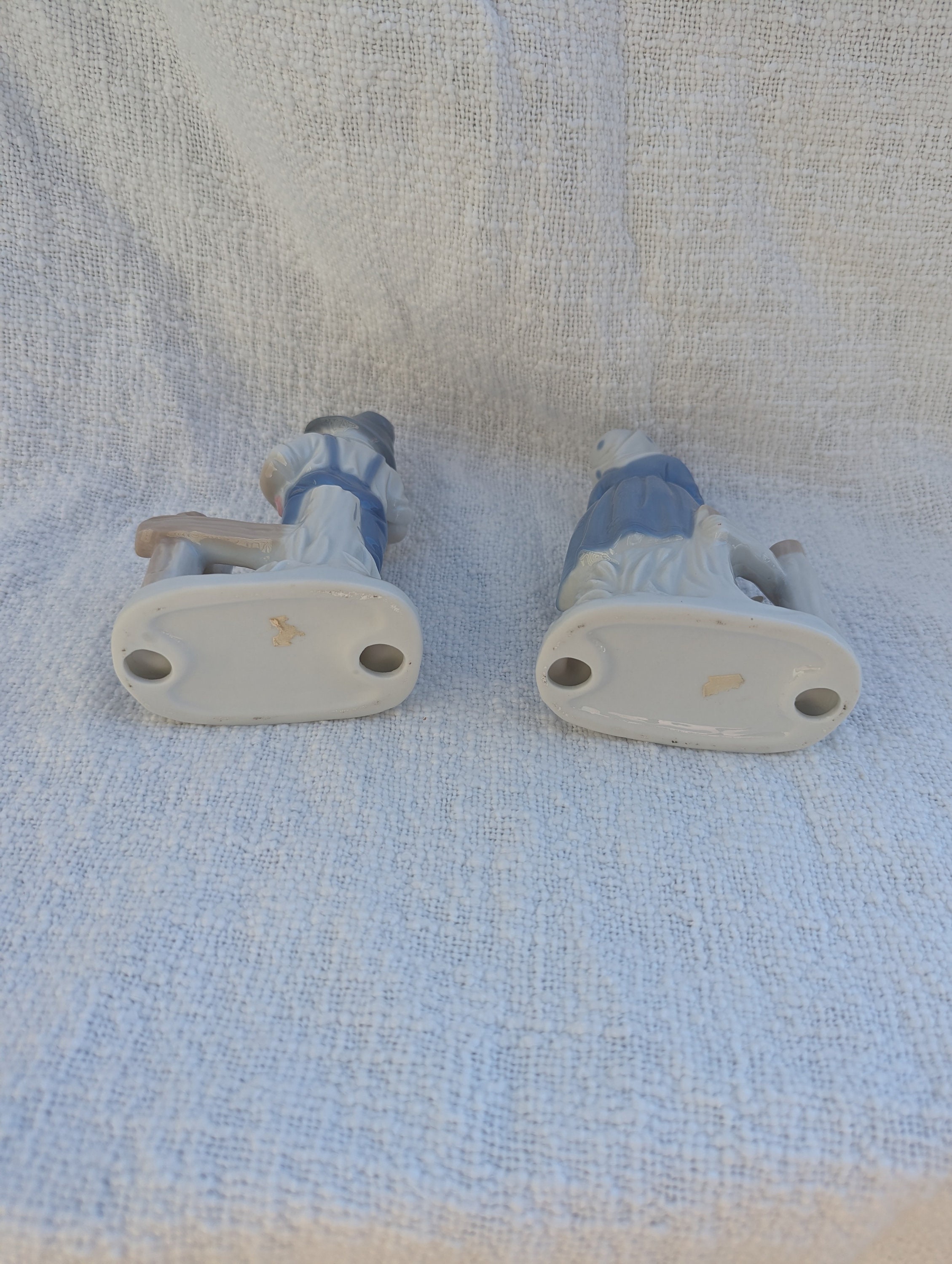 Unmarked Lego / Lefton Boy and Girl Porcelain Figurines. - Etsy