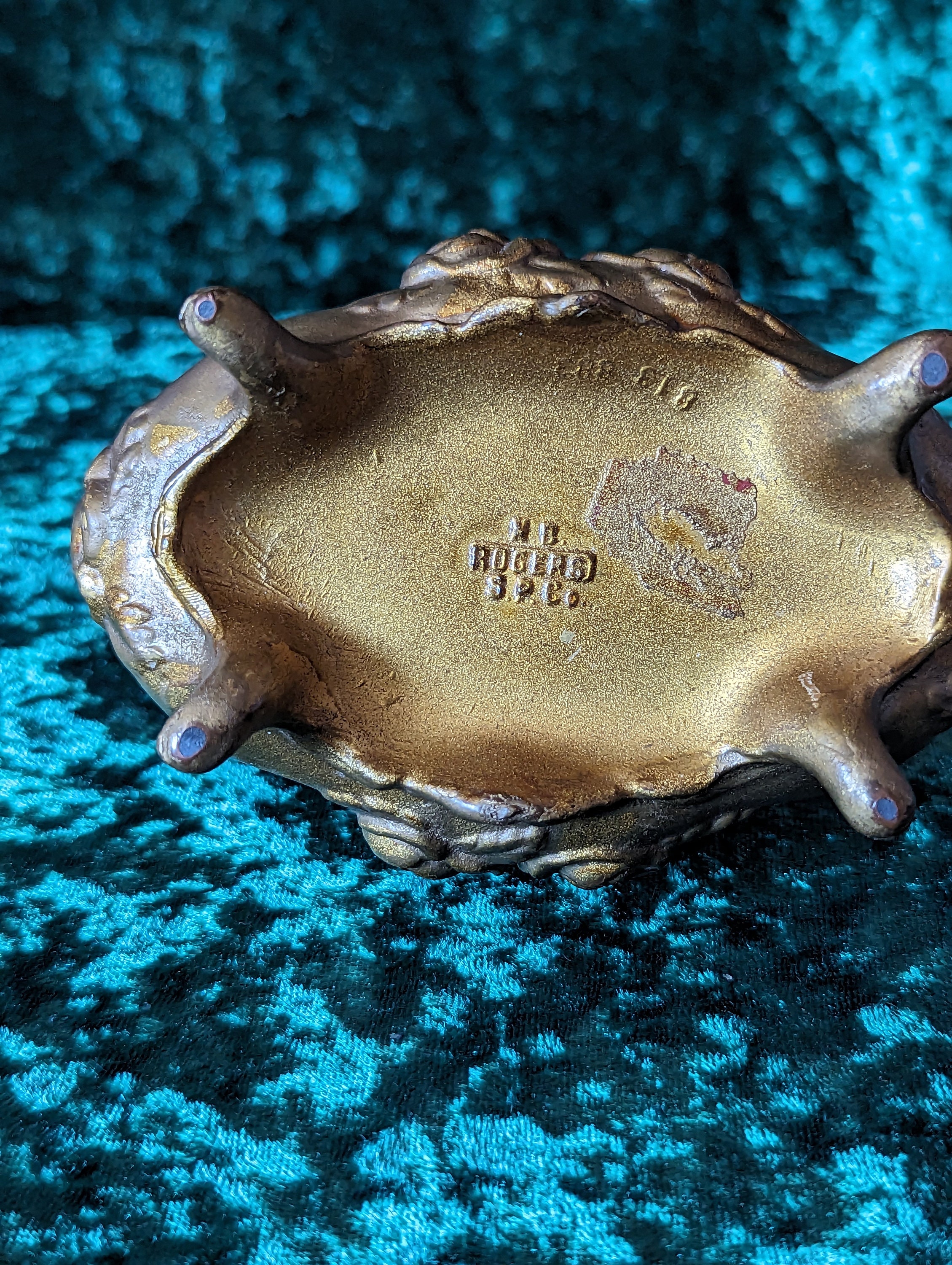 Beautiful Vintage Antique Art Nouveau Footed Gold Tone Trinket - Etsy