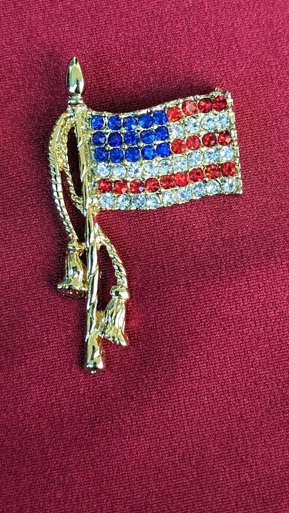 Crystalized american flag - Gem