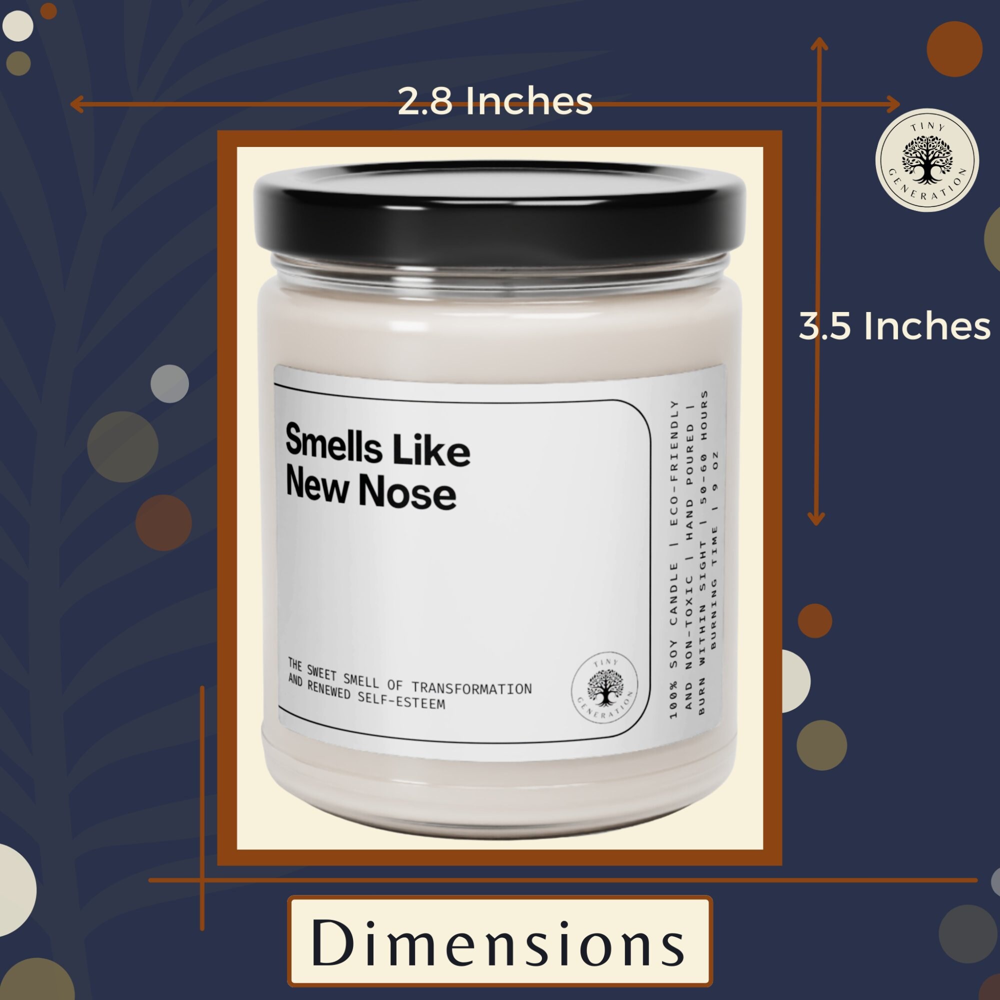 Smells Like New Nose Soy Wax Candle, Nose Job Gift Candle, Nose Job ...