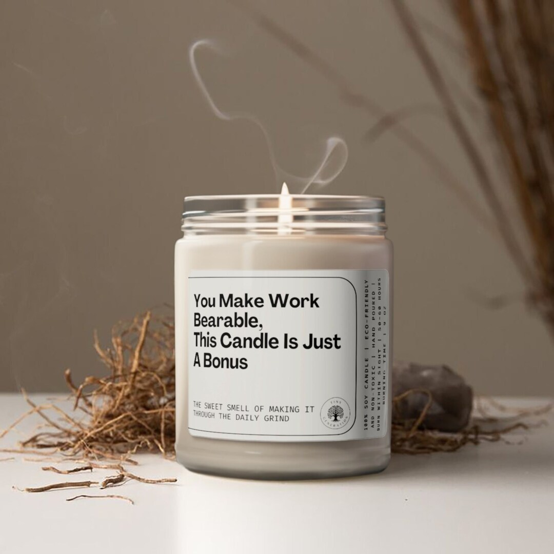 Coworker Candle Work Bestie Gift Funny Candles Coworker - Etsy
