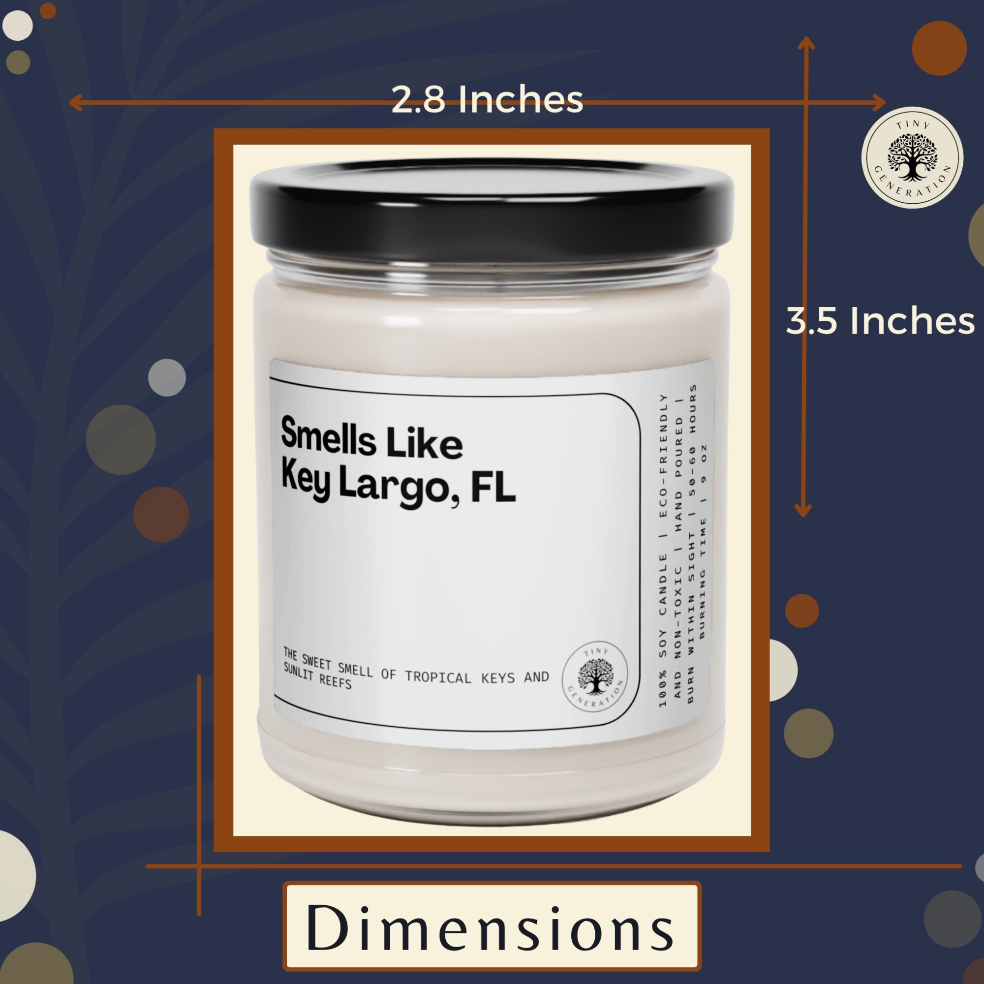 Smells Like Key Largo Soy Wax Candle, Key Largo Florida Decoration, Key ...