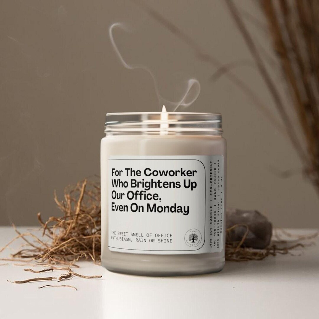 Coworker Candle, Work Friends, Funny Candle Gift, Coworker Friend Gift ...