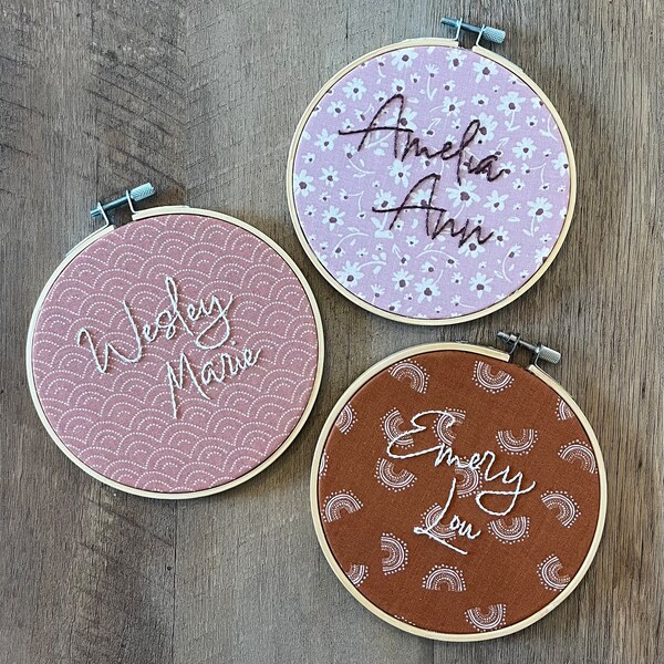 Baby Hand Embroidery - Etsy