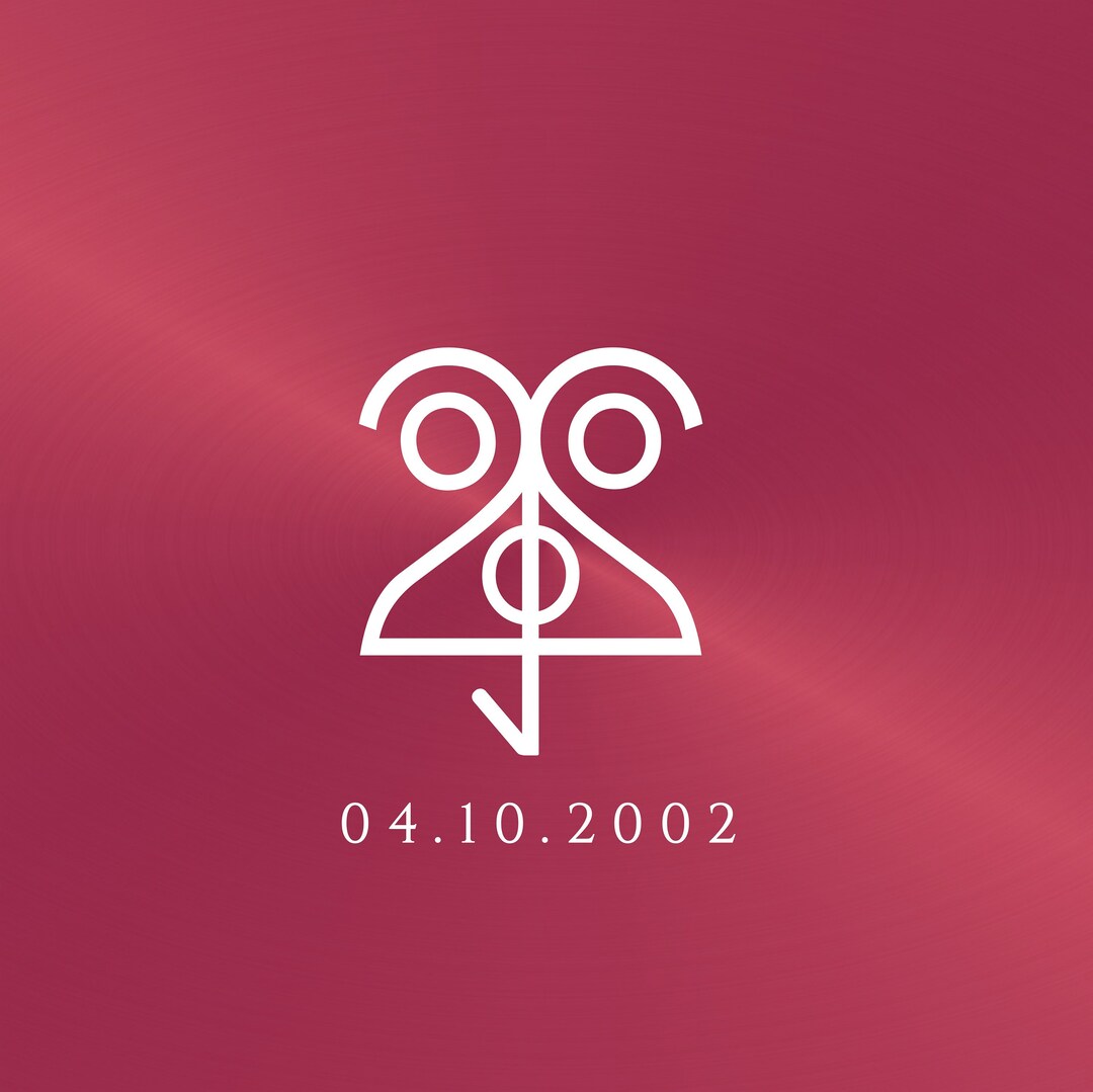 Custom Number Logo, Date Tattoo Design, Wedding Date Logo Monogram ...