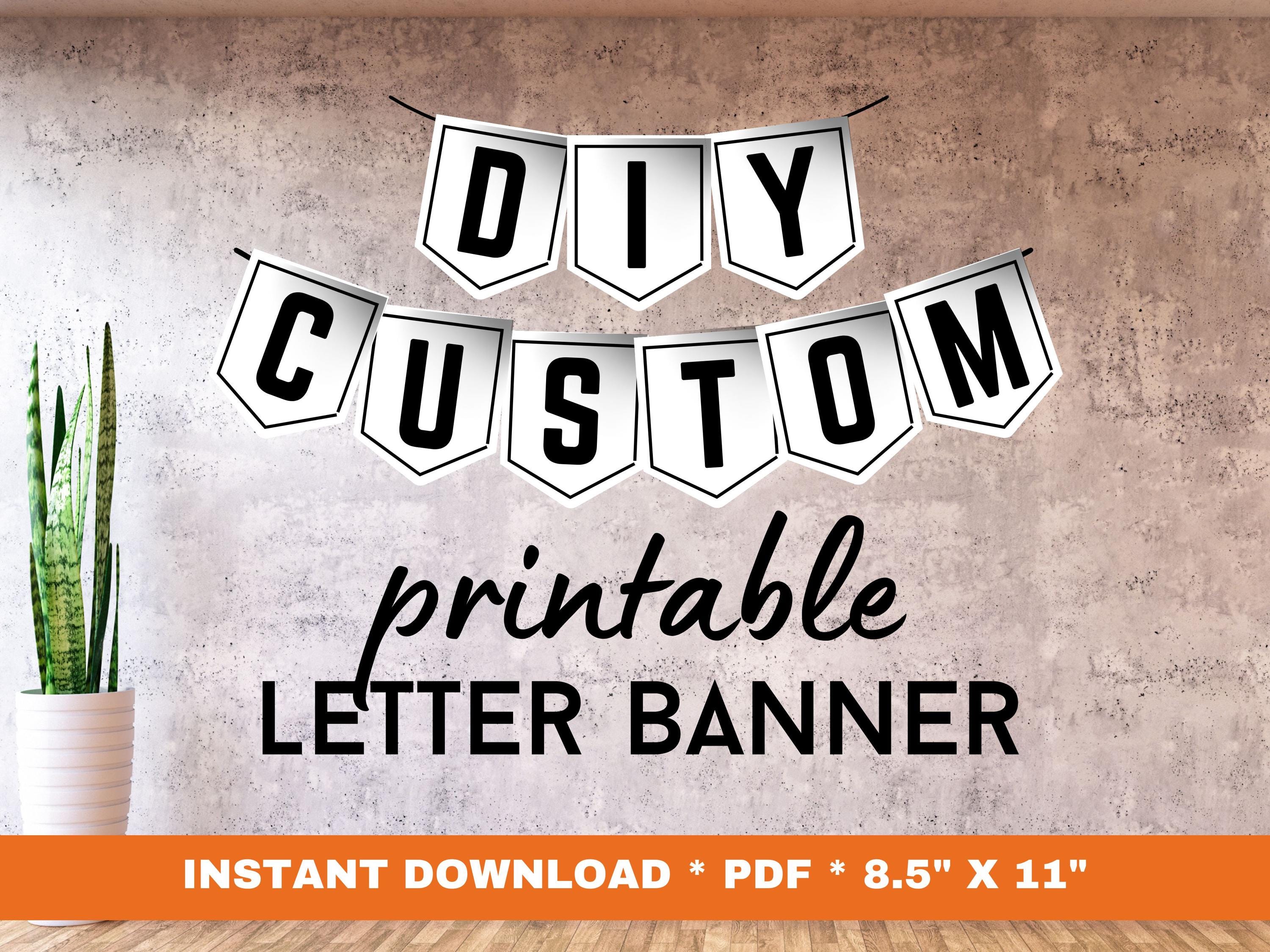 Cute Printable Banner, Birthday Party, Shower Decoration, Bulletin ...
