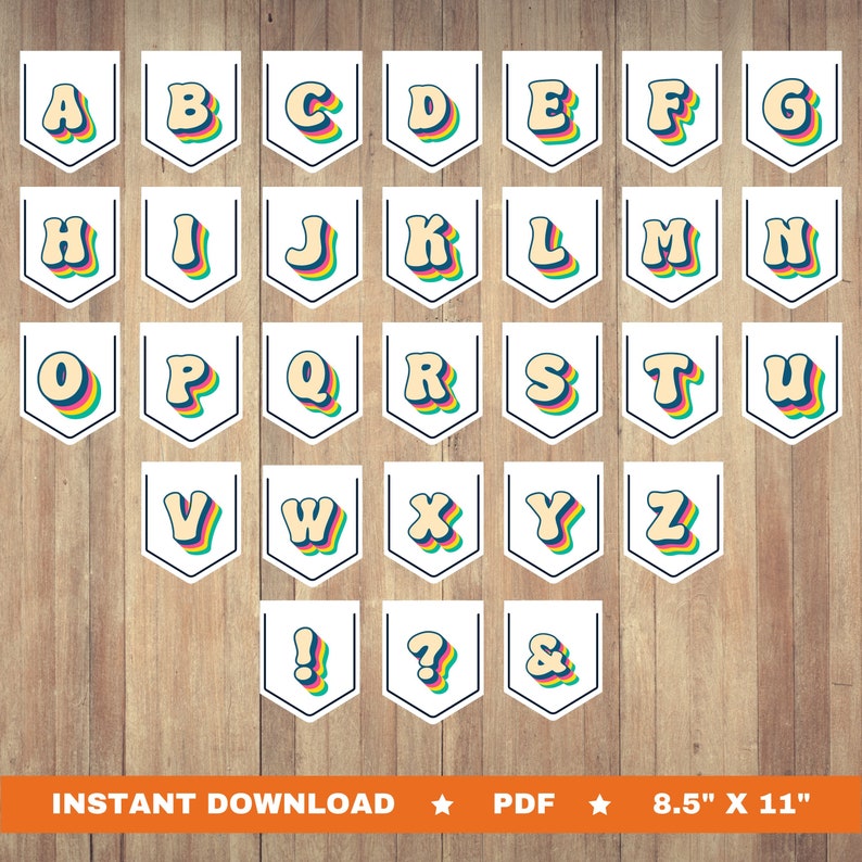 Cute Printable Banner, Birthday Party, Shower Decoration, Bulletin ...