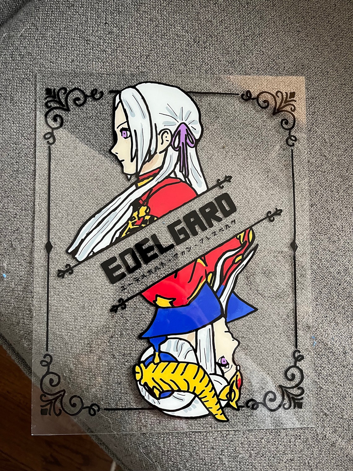Edelgard Time Skip Anime Glass Painting - Etsy